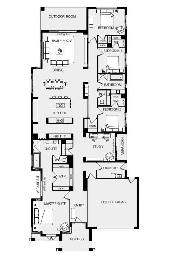 Floor Plan Friday: Family home on residental block