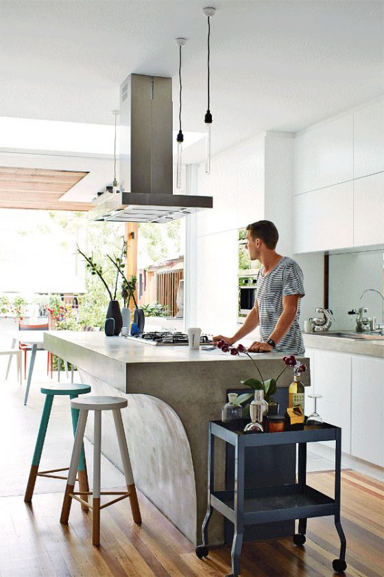 The versatility of concrete kitchen benches
