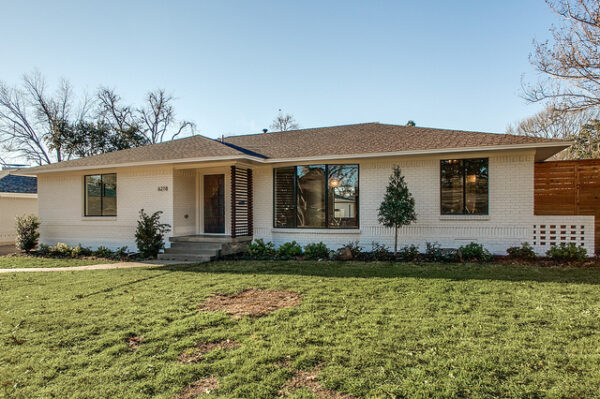 Painted brick facades for instant curb appeal