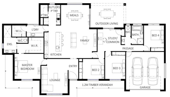 Floor Plan Friday: Country style, designed for zoned living