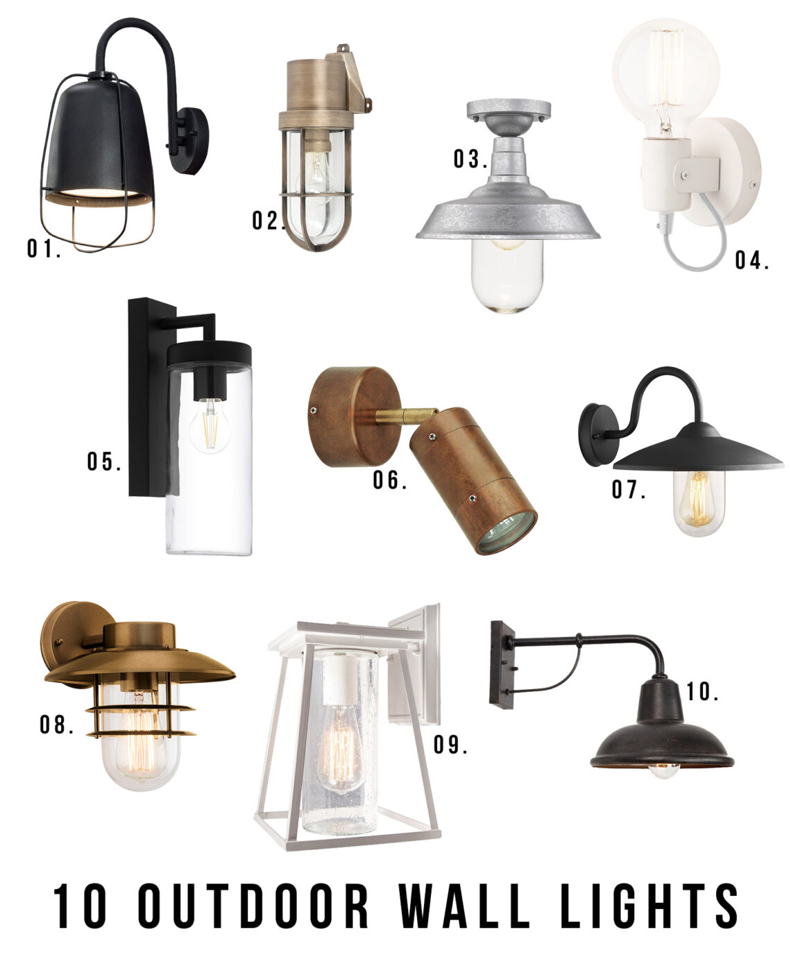 10 outdoor wall lights
