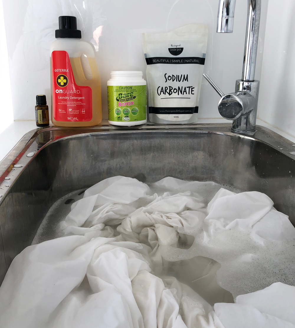 Make your own laundry soaker to strip wash your clothes