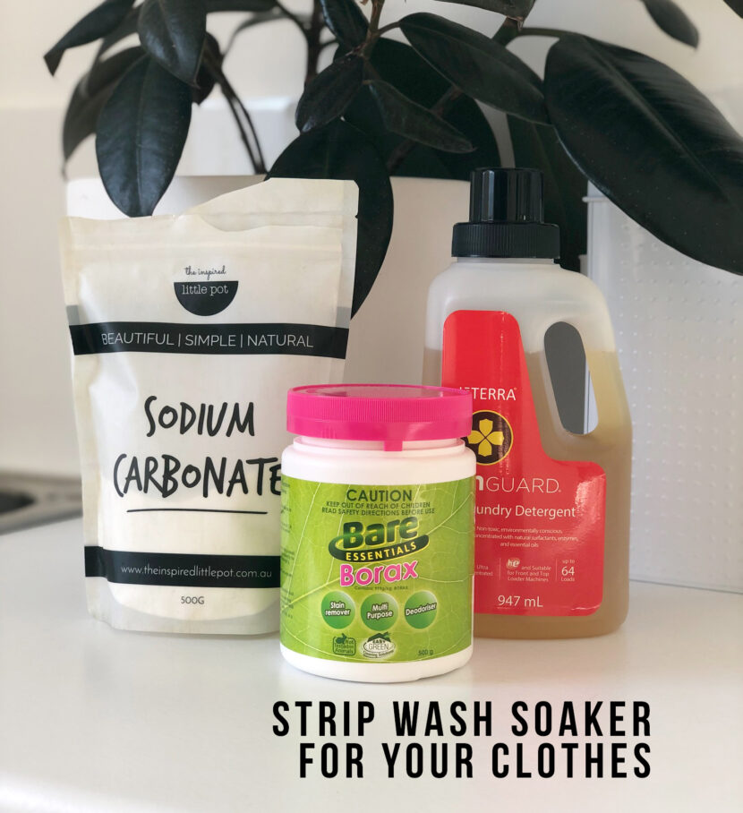 Make your own laundry soaker to strip wash your clothes