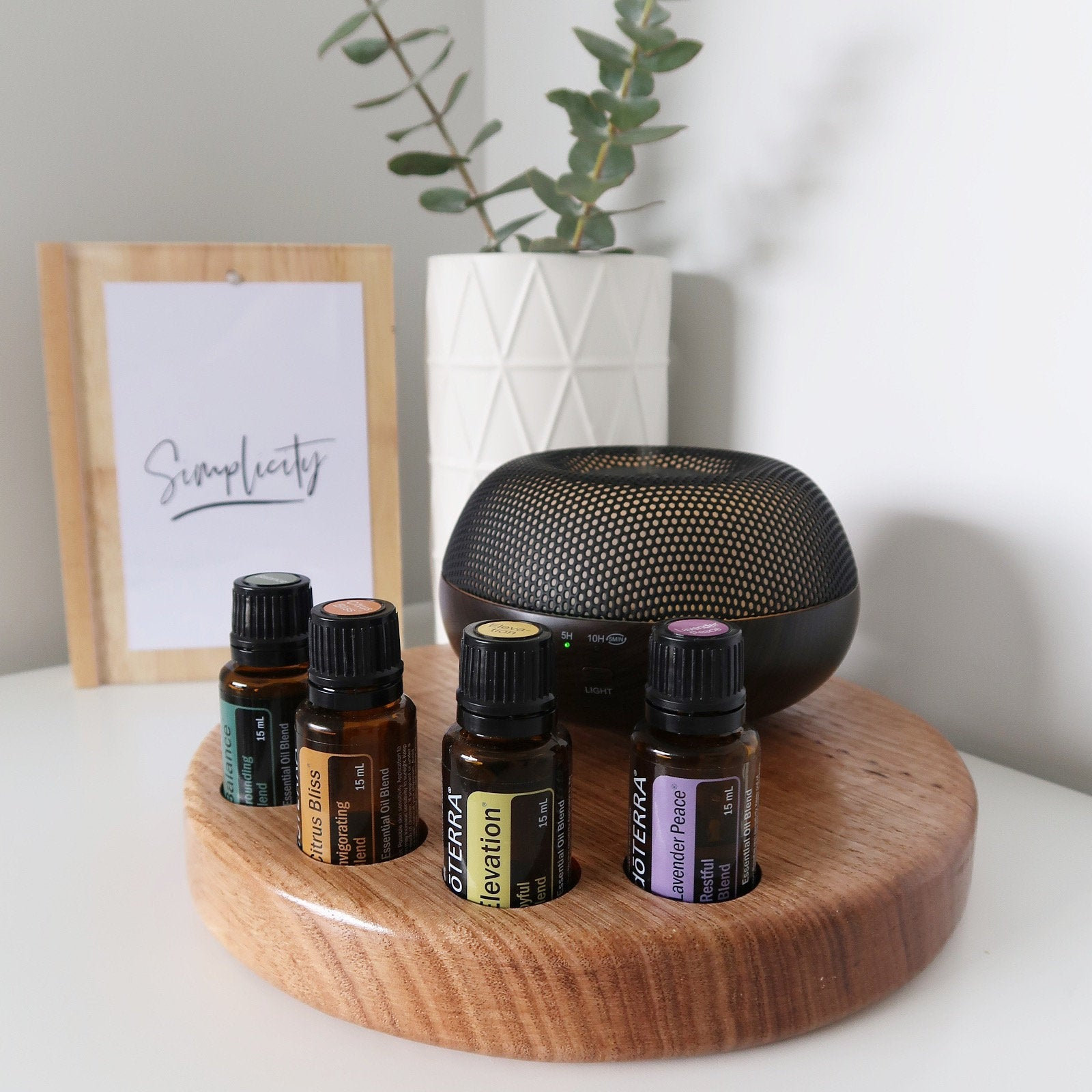 Display ideas for essential oils